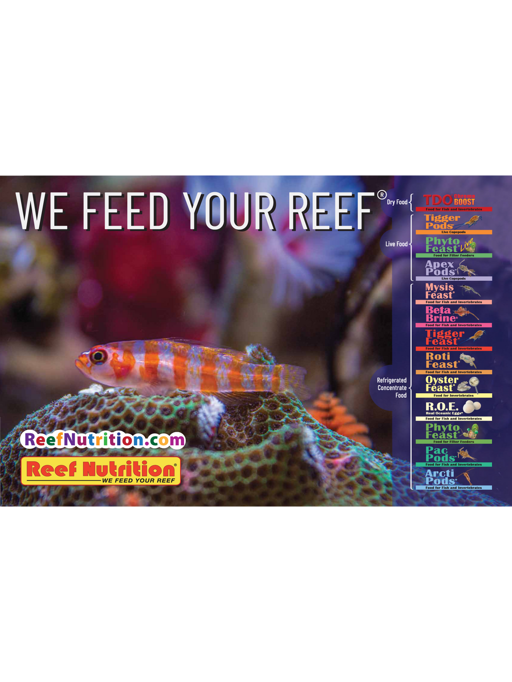 Reef Nutrition Poster – Reef Nutrition Wholesale