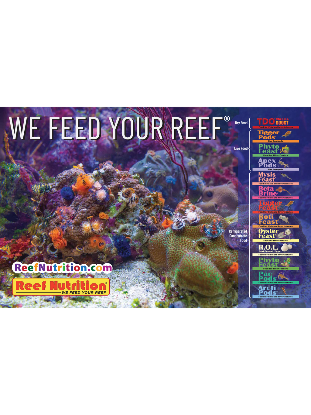 Reef Nutrition Poster – Reef Nutrition Wholesale